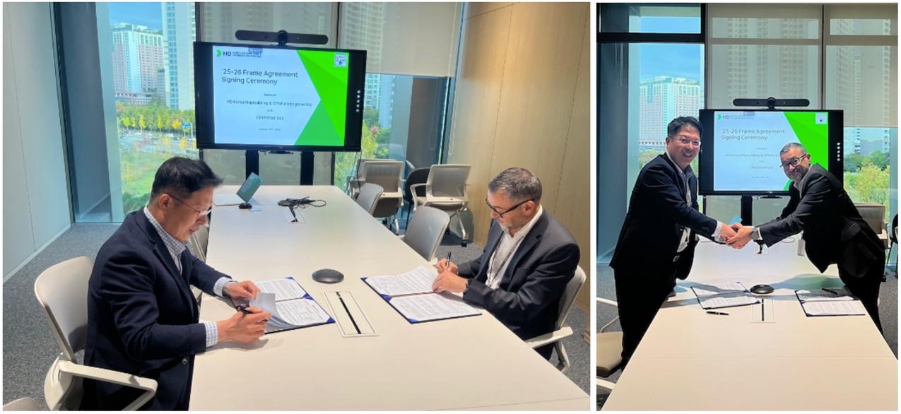 Renewal of the frame agreement with “HD Korea Shipbuilding & Offshore ...